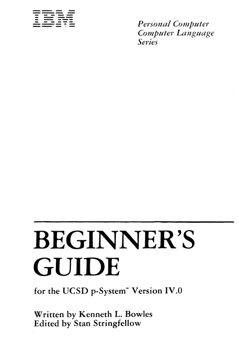 UCSD P-System – Pascal for small machines