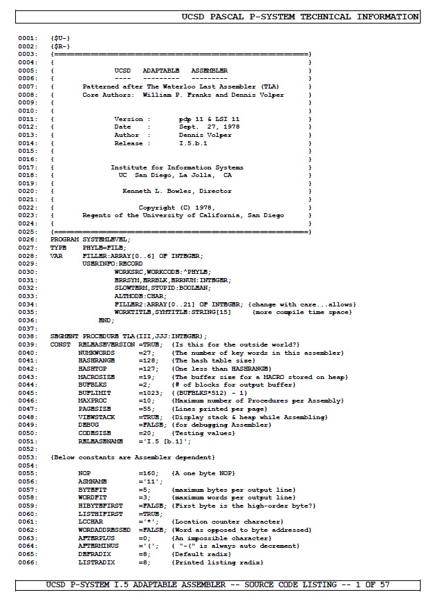 UCSD compiler and p-System – Pascal for small machines UCSD compiler and p-System – Pascal for small machines