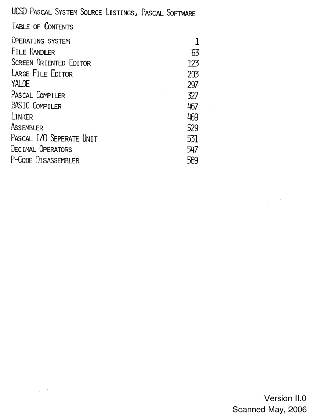 UCSD compiler and p-System – Pascal for small machines