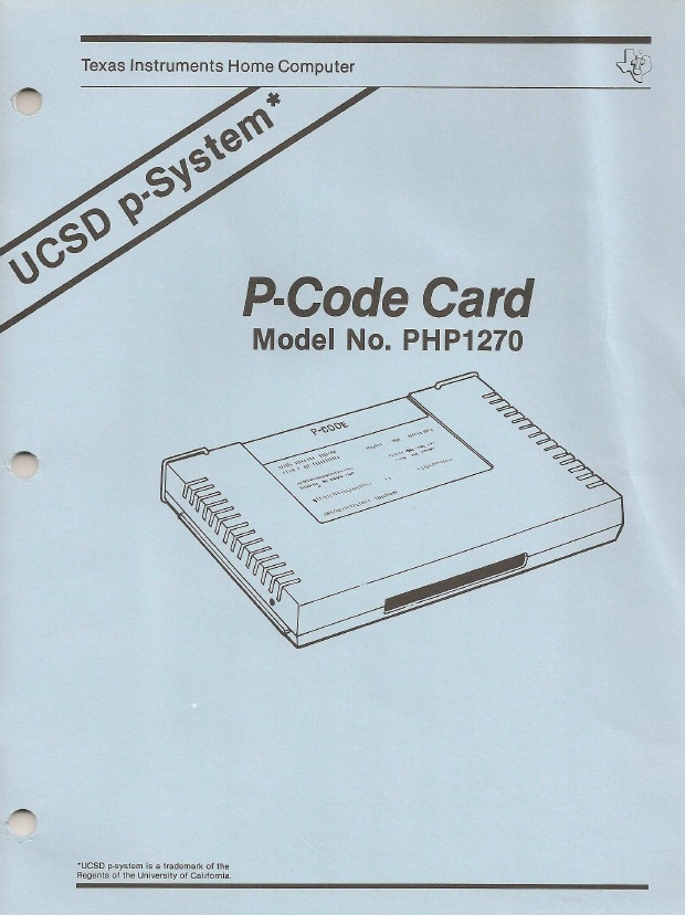 Texas Instruments and UCSD – Pascal for small machines
