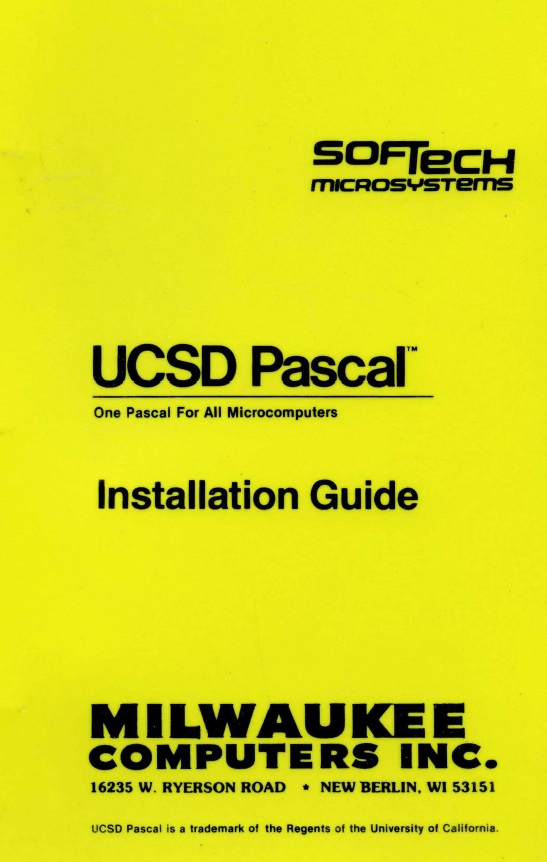Cpm And Ucsd P System Pascal For Small Machines